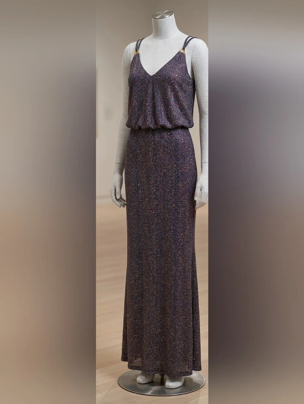 Calvin Klein | Dresses | Calvin Klein Black Sparkle Maxi Dress Party ...